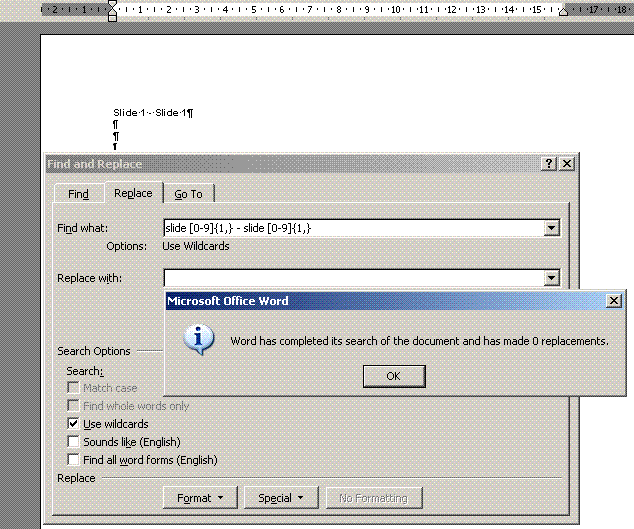 Topic: Deleting text with sequential numbers: MS Word 2003 @ AskWoody