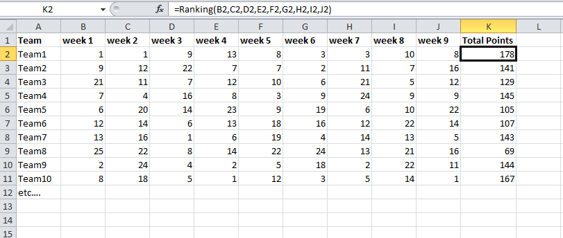 Topic: Excel Spreadsheet for Top 25 Rankings @ AskWoody