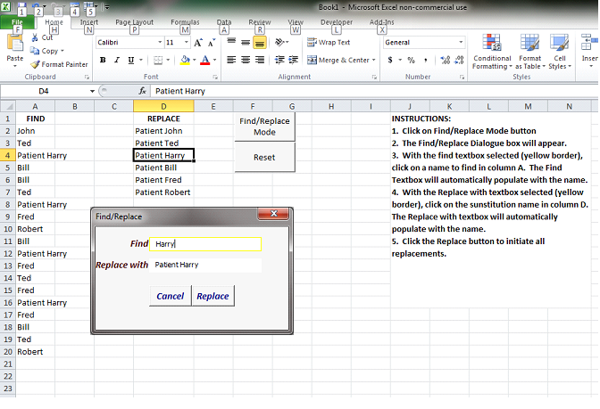 Topic: Changing multiple names to pseudo-names down a column @ AskWoody