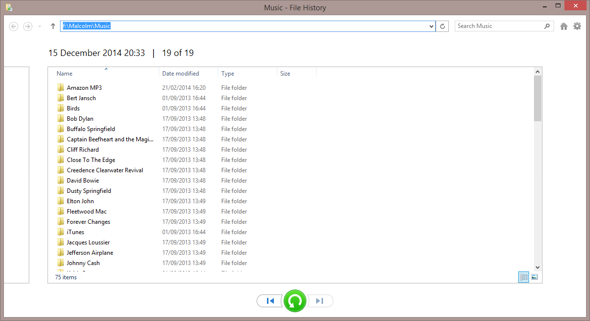 Topic: File History failed this test @ AskWoody
