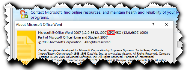 Topic: Why does Office 2007 no longer run on Windows 10? @ AskWoody