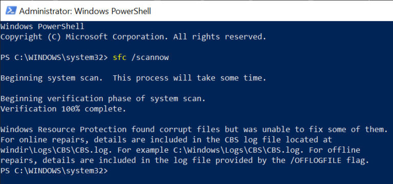 Patch Lady – SFC Scannow issue @ AskWoody