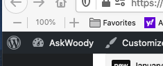 Topic: Home Page top bar's rightmost buttons not showing. @ AskWoody