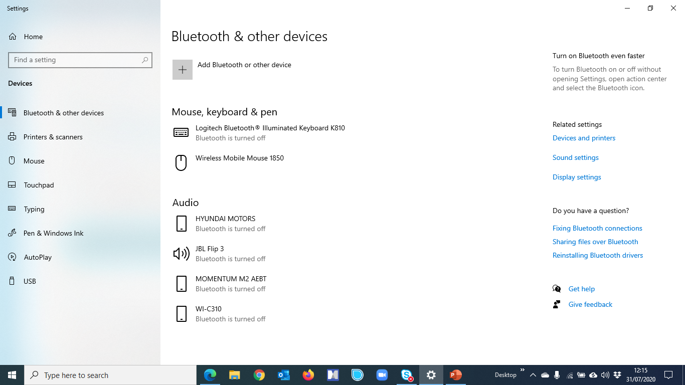 Topic: Bluetooth slider vanished! @ AskWoody