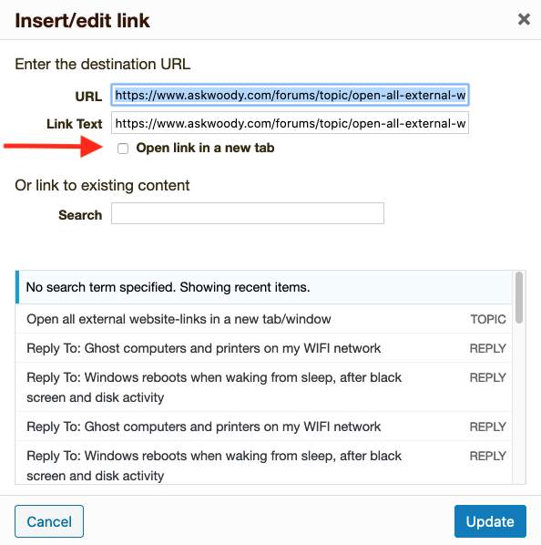 Topic: Open all external website-links in a new tab/window @ AskWoody