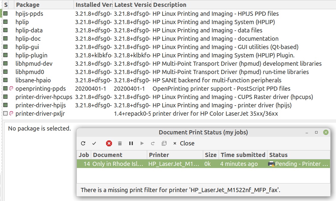 Topic: HPLIP driver install @ AskWoody