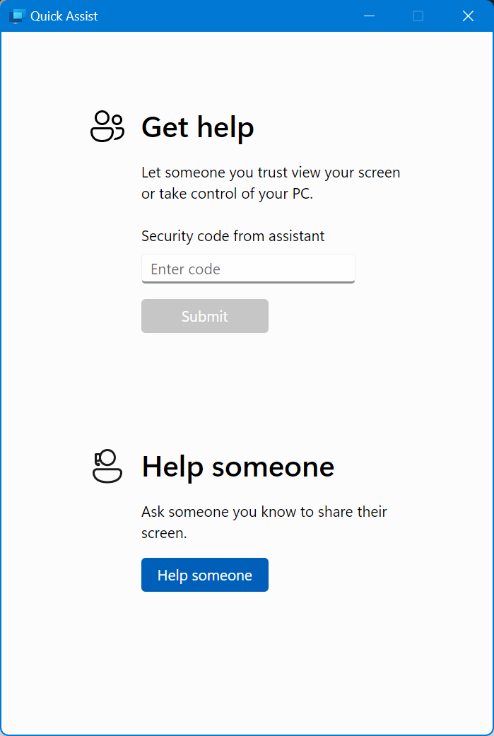Topic: Quick Assist @ AskWoody