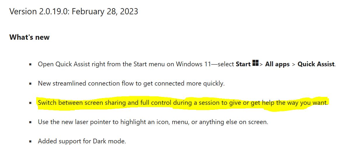 Topic: Quick Assist @ AskWoody
