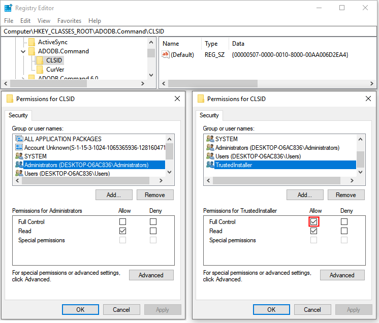 Topic: Repair ADOCB @ AskWoody