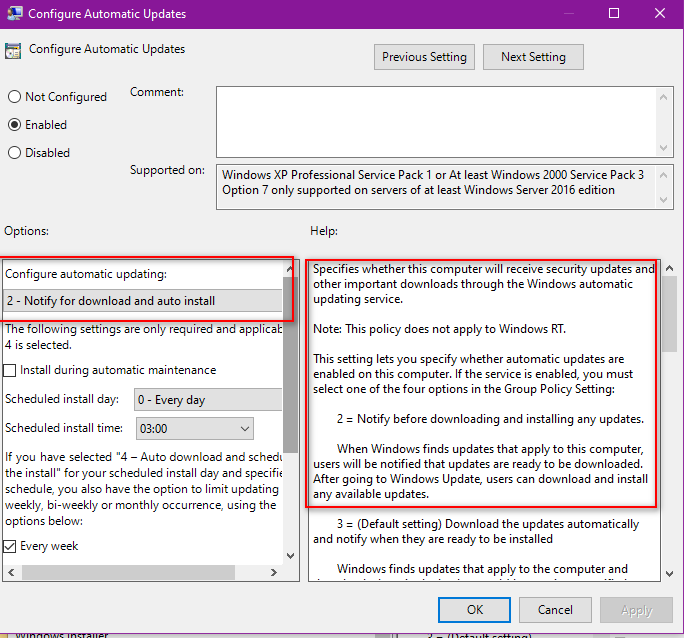 Topic: Updates are managed by your organization @ AskWoody