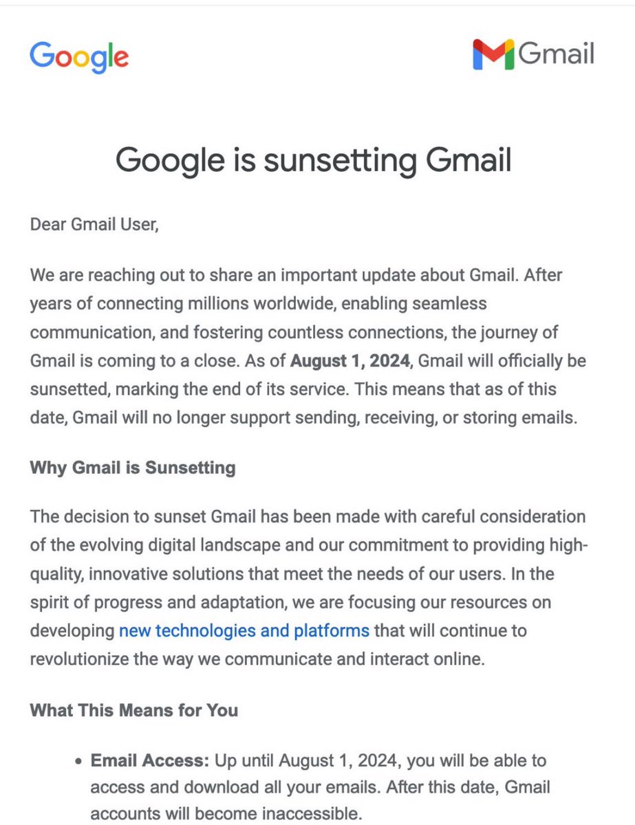 Topic: Google sunsetting Gmail @ AskWoody