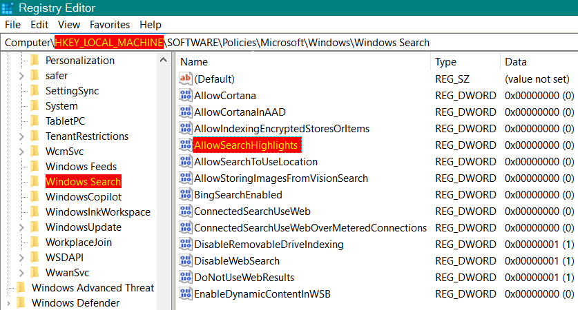Topic: How to get rid of Trending Searches in Search bar? @ AskWoody