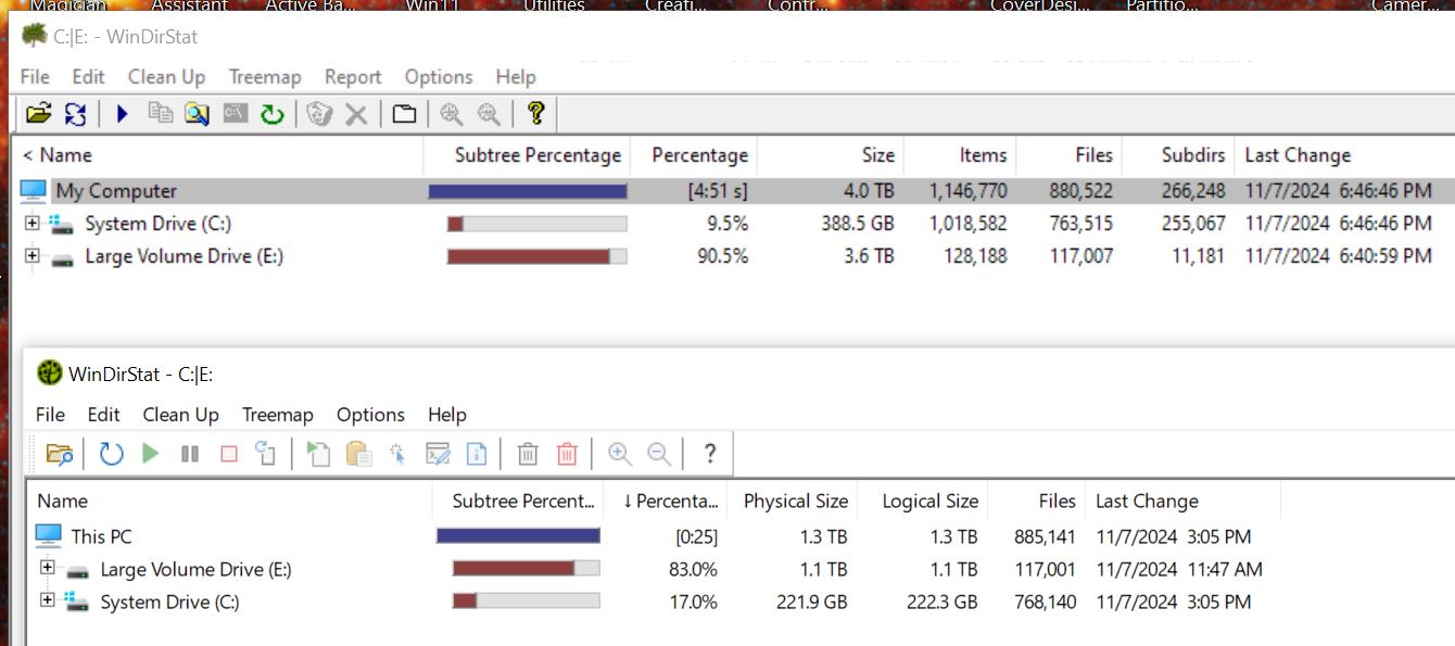 Wiztree WizTree Vs. WinDirStat