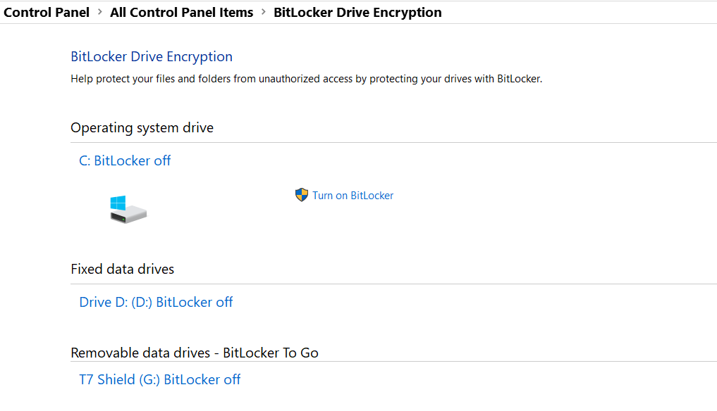 Topic: BitLocker rears its head @ AskWoody