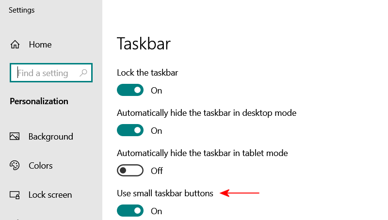 Topic: Taskbar icon size @ AskWoody