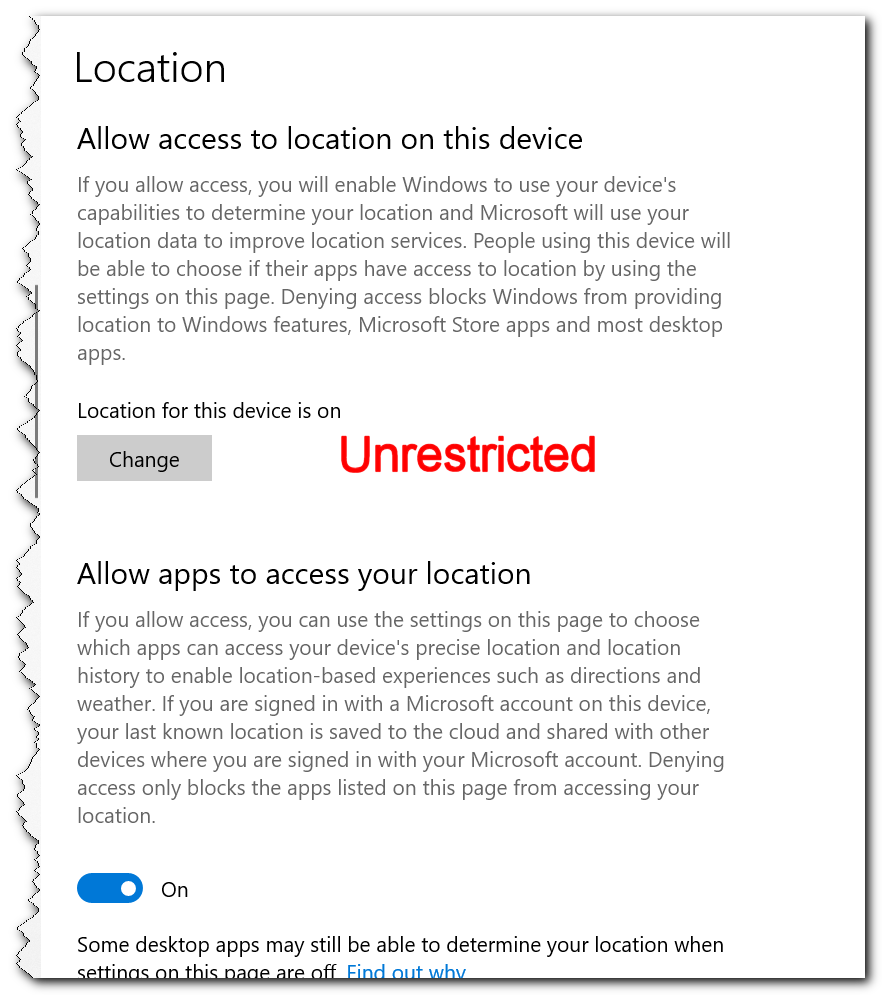 Topic: Can’t set PC’s default location without Windows Maps @ AskWoody