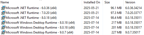 Topic: Why am I not receiving Windows Updates for .NET Core Runtimes ...