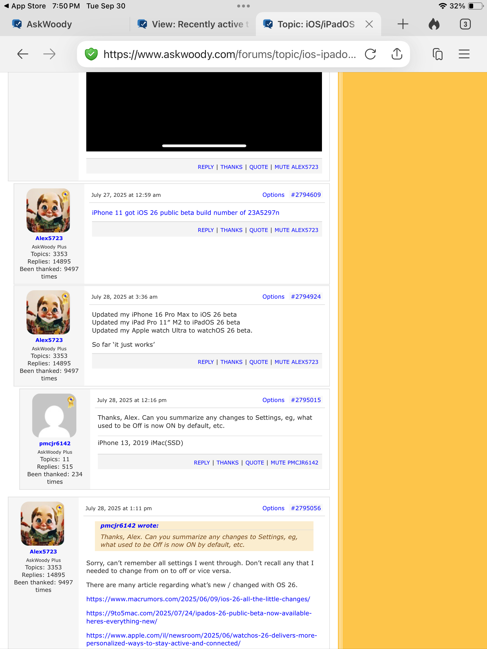 Topic: Issues with forum – Deo Apple thread @ AskWoody