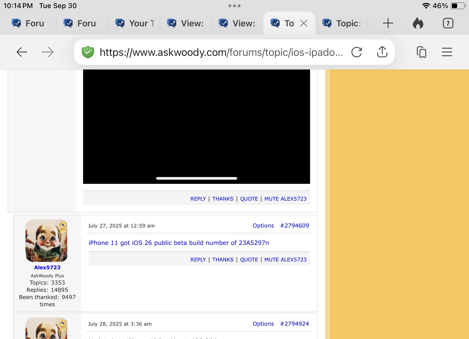 Topic: Issues with forum – Deo Apple thread @ AskWoody